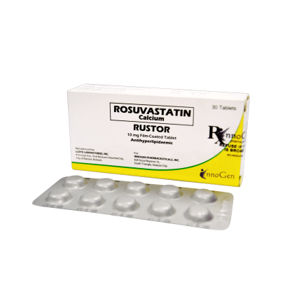 RUSTOR Rosuvastatin 10mg - 1 Tablet price in the Philippines | MedsGo ...